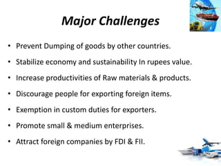 Challenges of indian export | PPTX