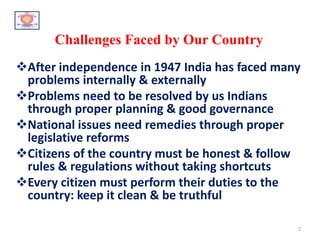 Challenges of India & their Remedies.pptx