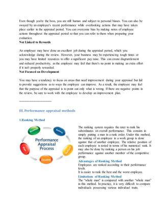 Challenges of performance appraisal | DOCX