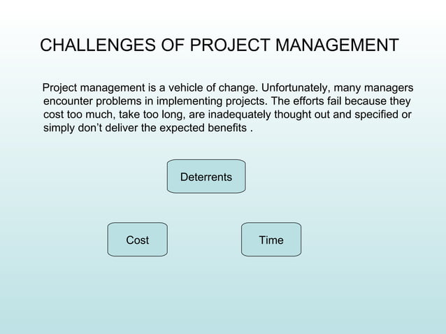 Challenges Of Project Management | PPT
