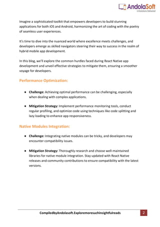 Challenges of React Native App Development_ Effective Mitigation ...