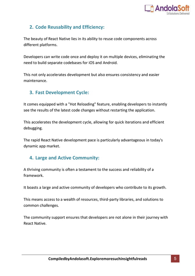 Challenges Of React Native App Development Effective Mitigation Strategiespdf
