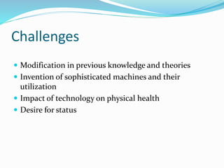 Challenges of science and technology | PPTX