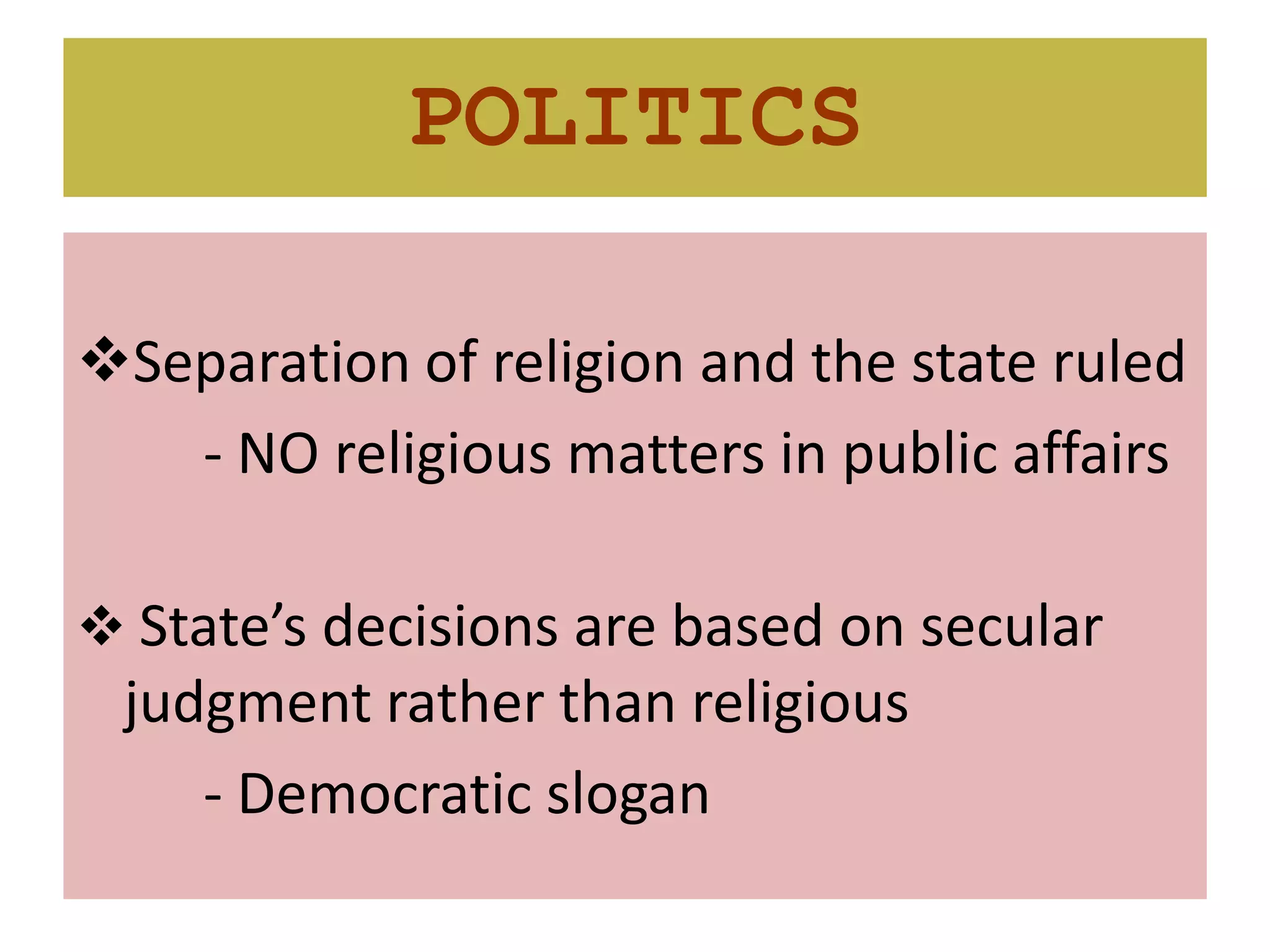 Challenges of Secularism to the Muslims | PPTX