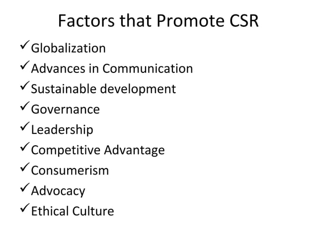 Challenges Of Corporate Social Responsibility | PPT