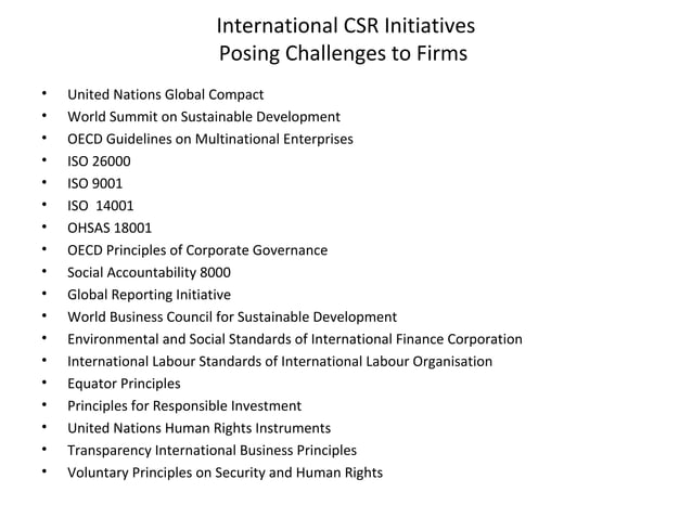 Challenges Of Corporate Social Responsibility | PPT