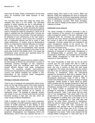 Challenges of solid waste management in zimbabwe a case study of ...