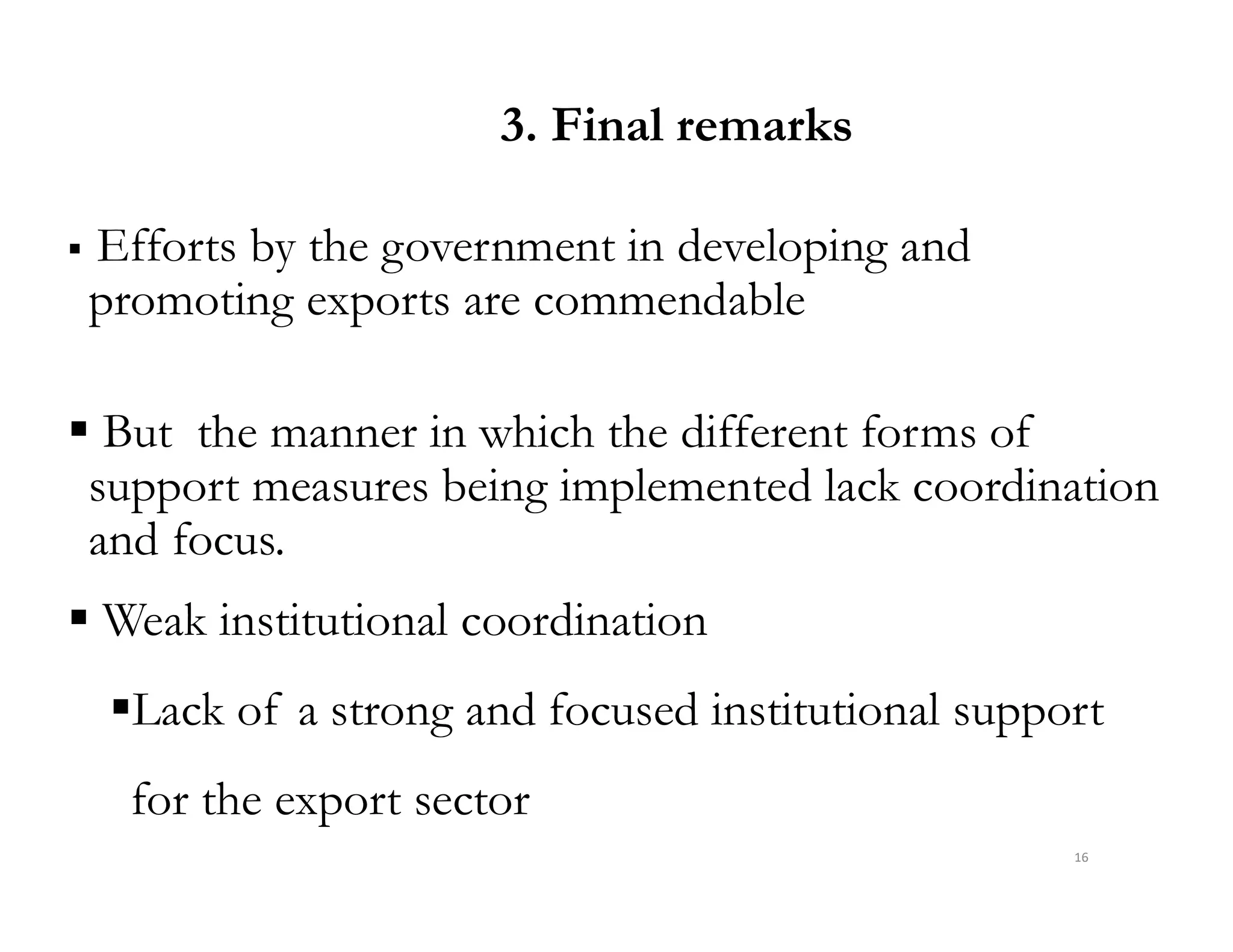 Challenges of the Export Sector in Ethiopian | PDF