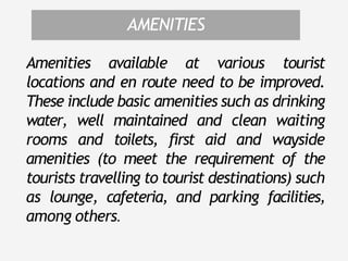 Challenges of tourism in india | PPTX