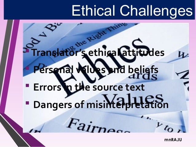 Challenges Of Translation 