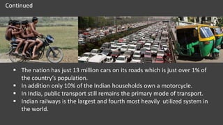 Challenges of Transportation in India | PPTX