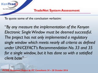 Challenges on single windows implementation - KENTRADE - Kenya | PPT