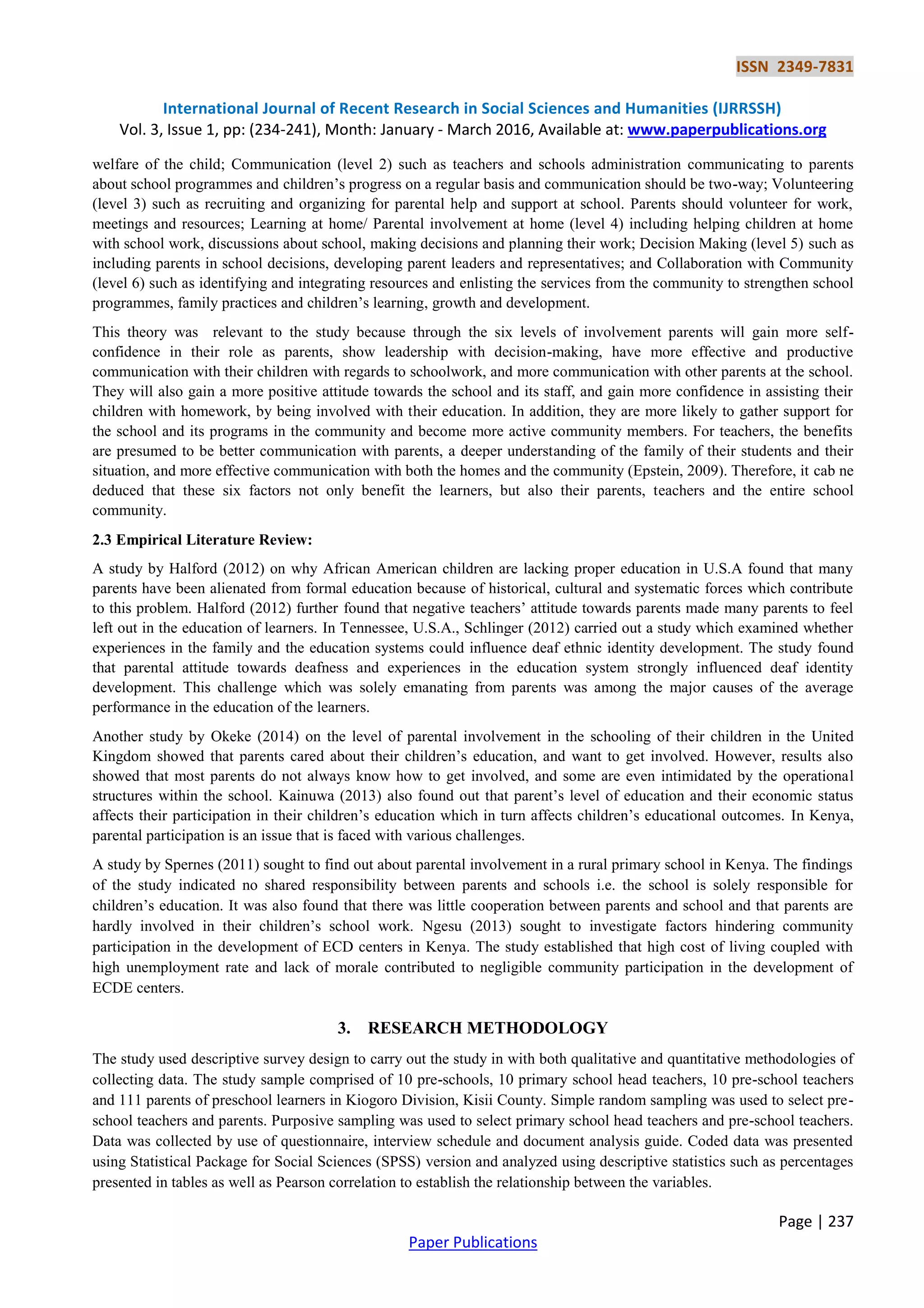 Challenges Parents Face While Participating in the Education of Their ...