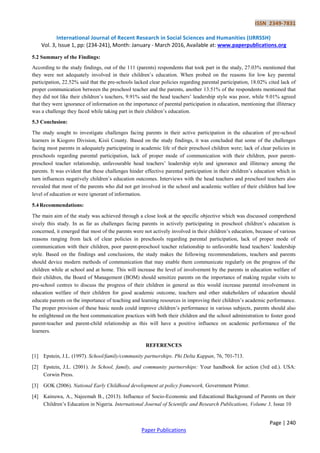 Challenges Parents Face While Participating in the Education of Their ...