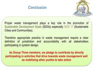 Challenges & possibe solutions to waste management | PPTX