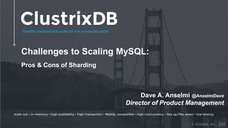 Tech Talk Series, Part 2: Why is sharding not smart to do in MySQL? | PPTX | Databases ...