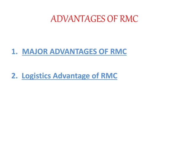Challenges and solution in Ready-Mixed Concrete(RMC) Industry ...