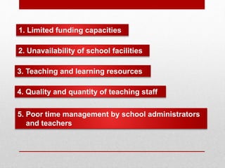 Challenges to Curriculum Planning | PPTX