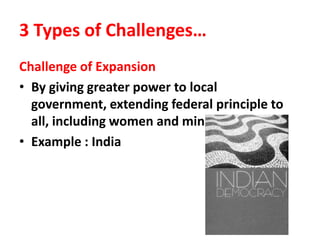 Challenges To Democracy | PPTX