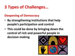 Challenges To Democracy | PPTX