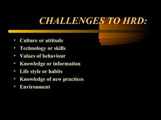 Challenges to hrd ppt | PPT