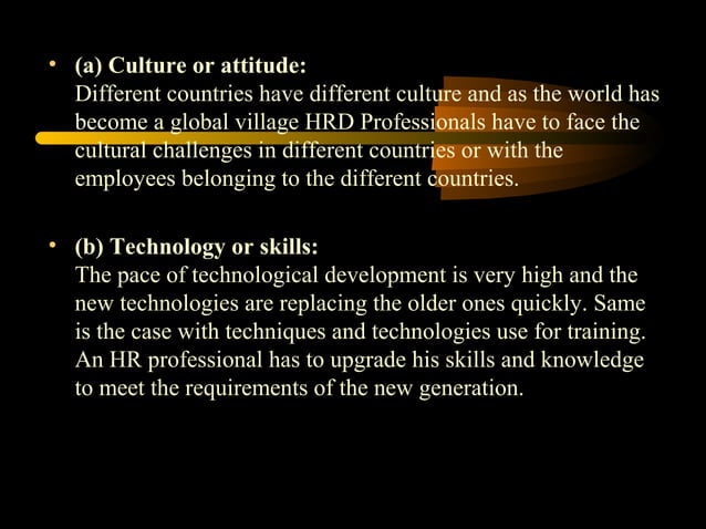 Challenges to hrd ppt | PPT