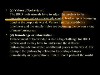 Challenges to hrd ppt | PPT