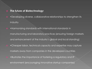 Challenges to indian biotech industry | PPTX