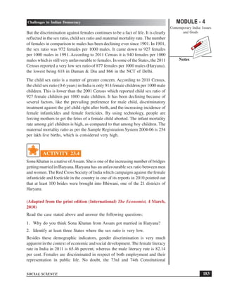 Challenges to indian democracy | PDF