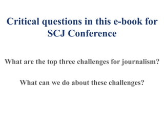 Challenges to journalism today | PPTX