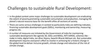 Challenges to Sustainable Rural Development.pptx | Agriculture | Industries