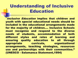 Challenges Towards Inclusive Education for Children with Visual ...