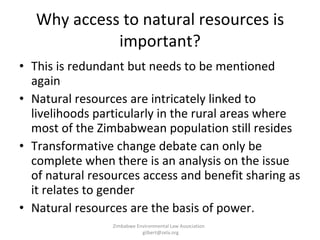 Challenges To Women’s Access To Natural Resources | PPT