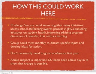 Challenge success presentation | PDF