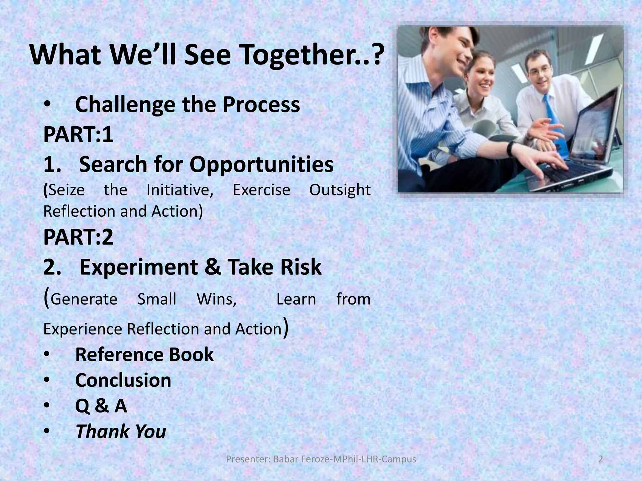 Challenge the process 'Leadership' | PPT
