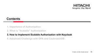 Challenge to Implementing "Scalable" Authorization with Keycloak | PPTX
