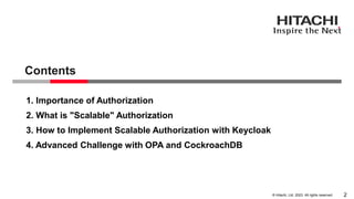 Challenge to Implementing "Scalable" Authorization with Keycloak | PPTX