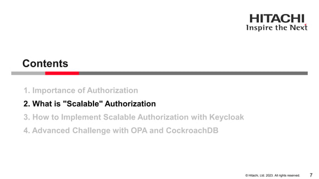 Challenge to Implementing "Scalable" Authorization with Keycloak | PPTX