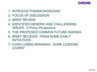 Challenging Issues in Initiating RIS Development in Indonesia | PPT