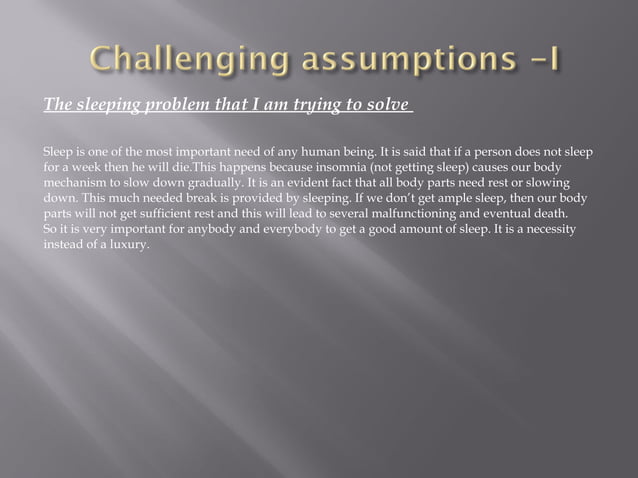 Challenging assumptions 2 team creative_eye | PPT