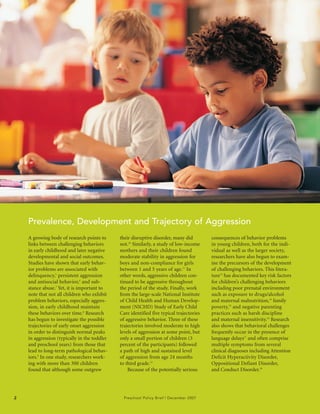 Challenging behaviors and the role of preschool education | PDF ...