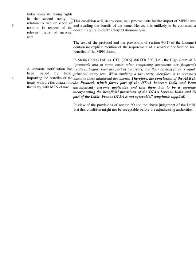Challenging CBDT’s MFN Clause Circular No. 3 of 2022 dated 03.02.2022