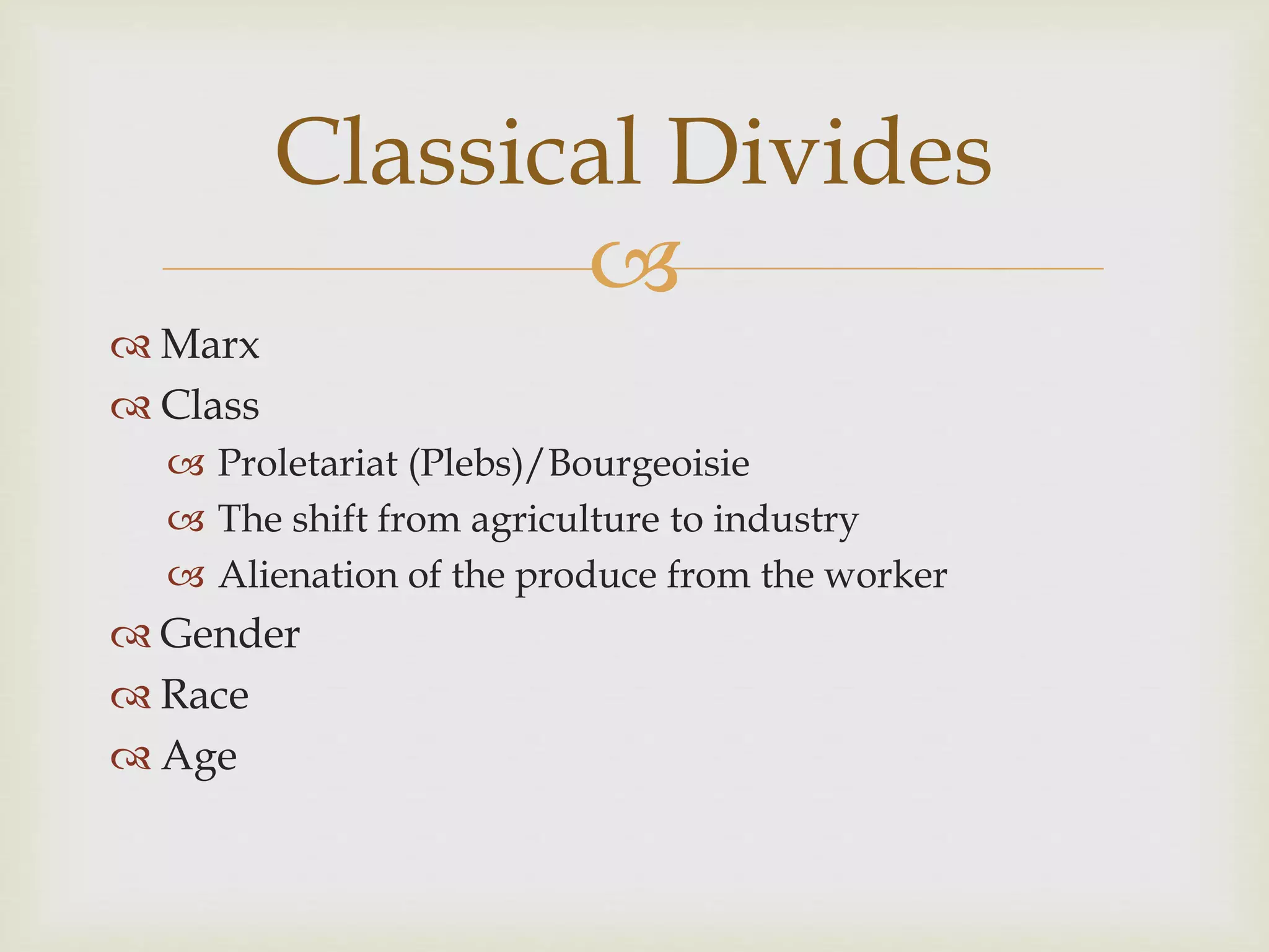 Challenging classical divides | PPTX