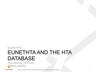 The EUnetHTA perspective on the HTA database | PPTX