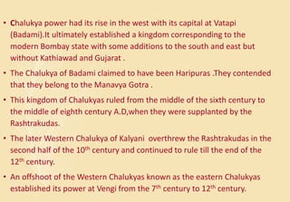 Chalukya dynasty | PPTX