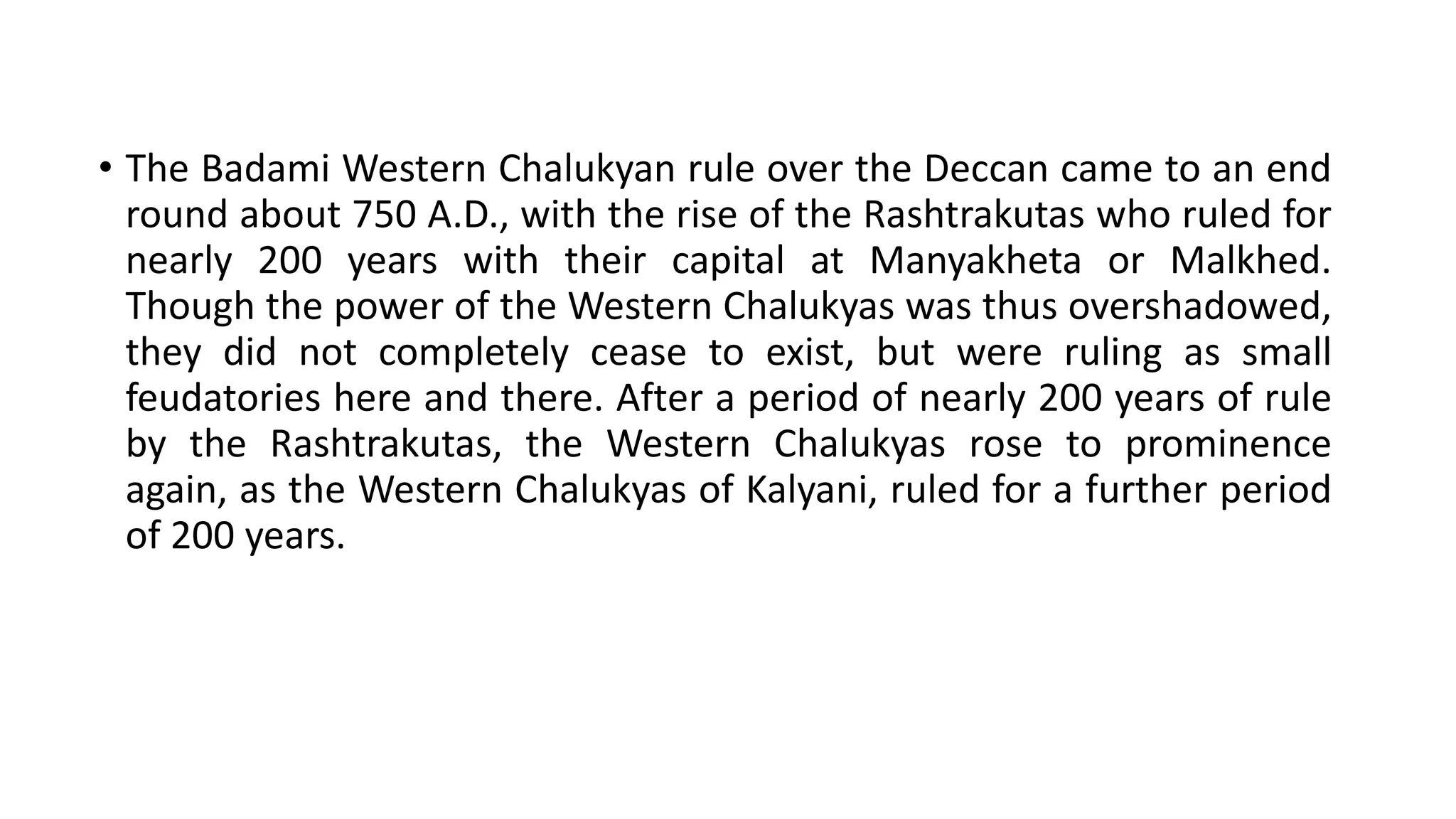 Chalukya of kalyani | PPTX