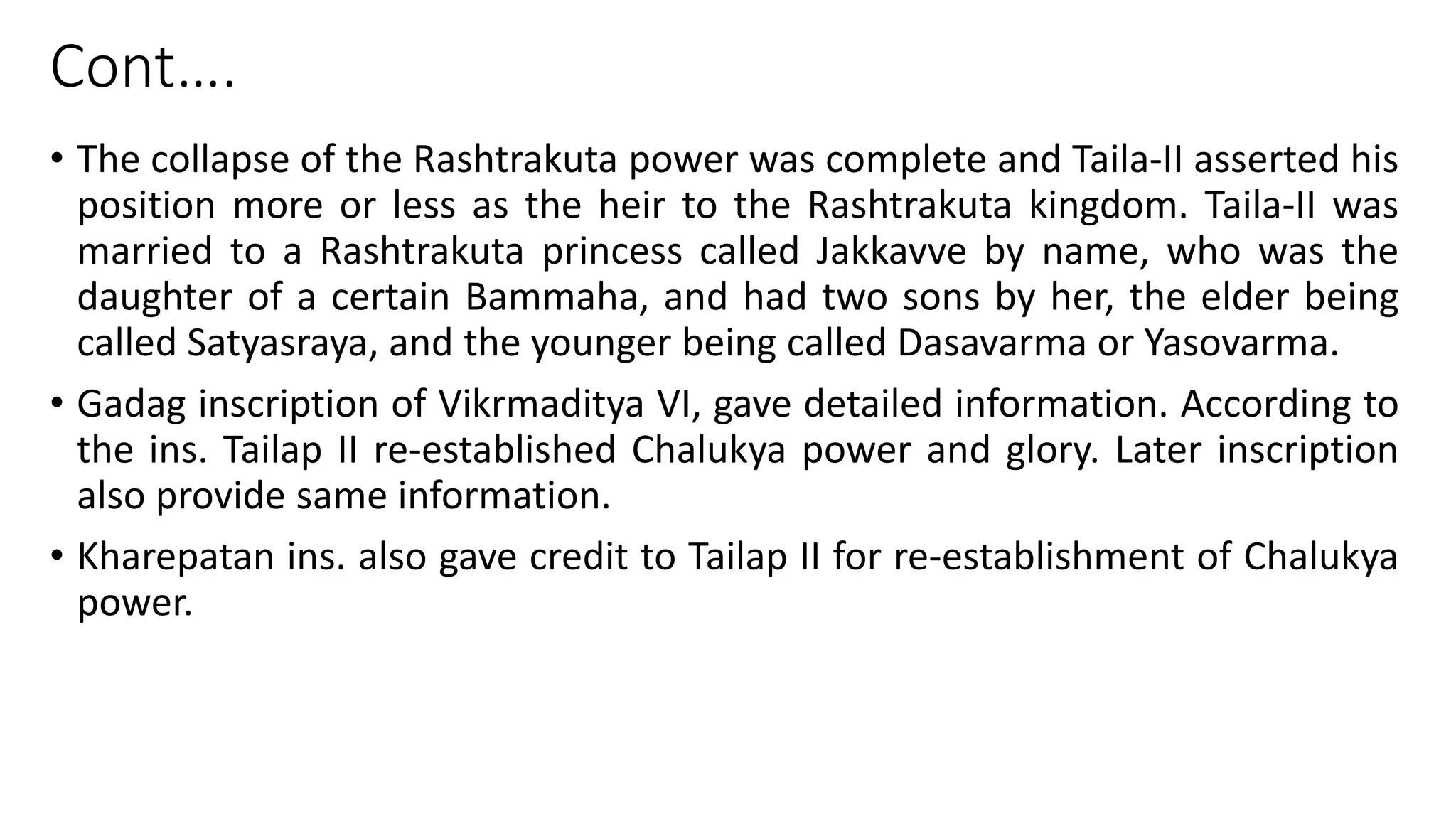 Chalukya of kalyani | PPTX