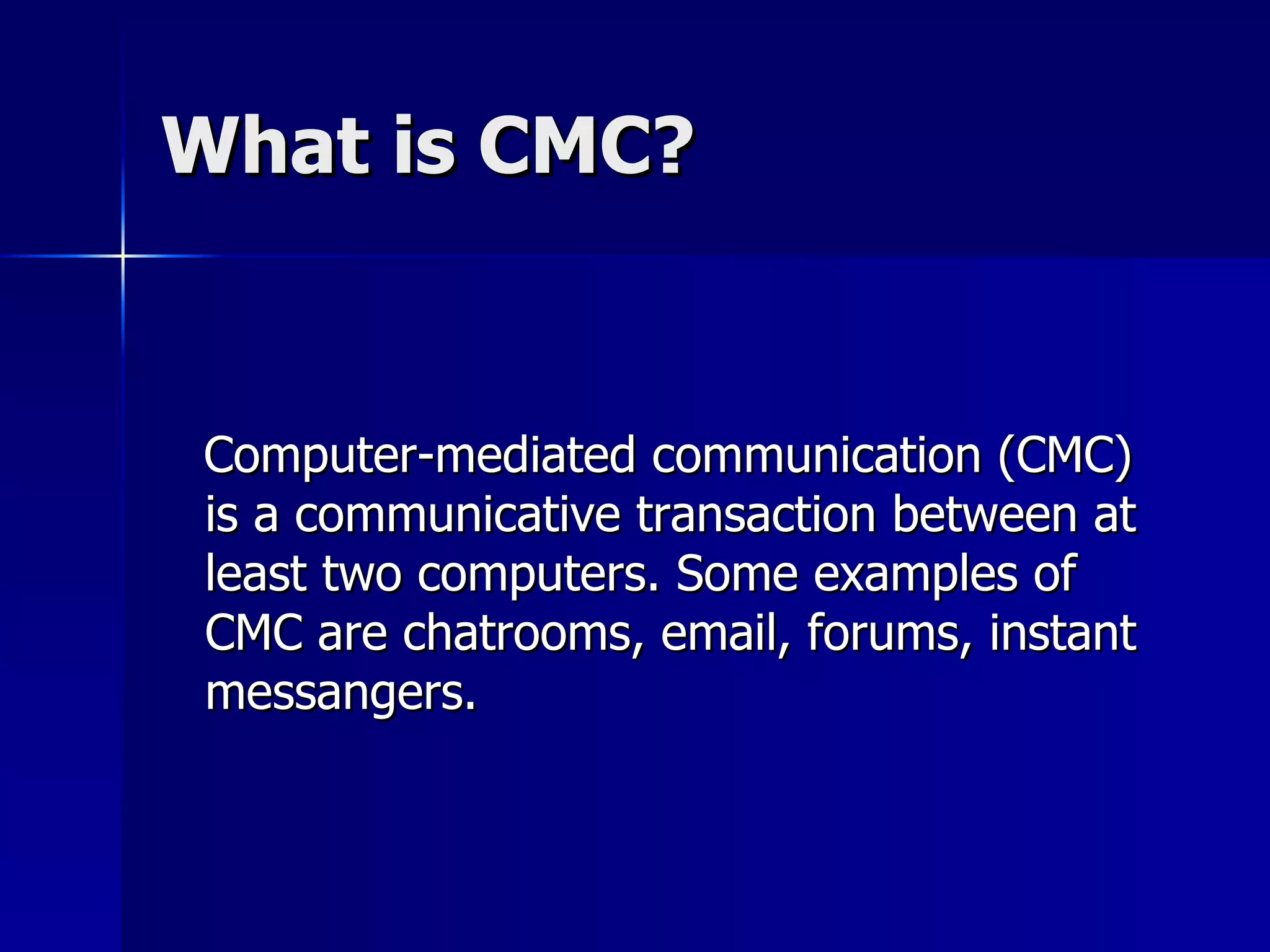 political communication in cmc | PPT