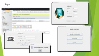 about java banking application department | PPTX