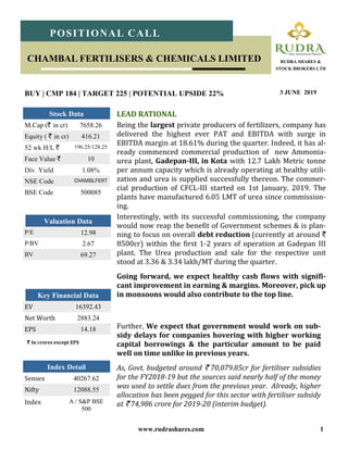 Chambal fertiliser (revised) ltd | PDF